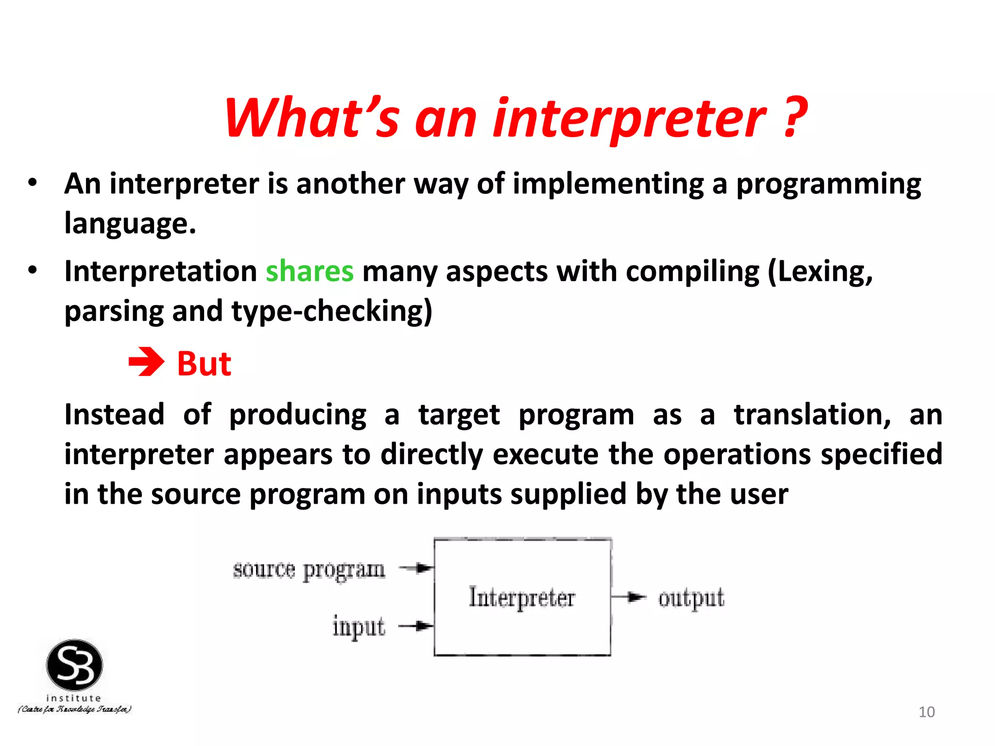 Introduction to Compiler design | PPT