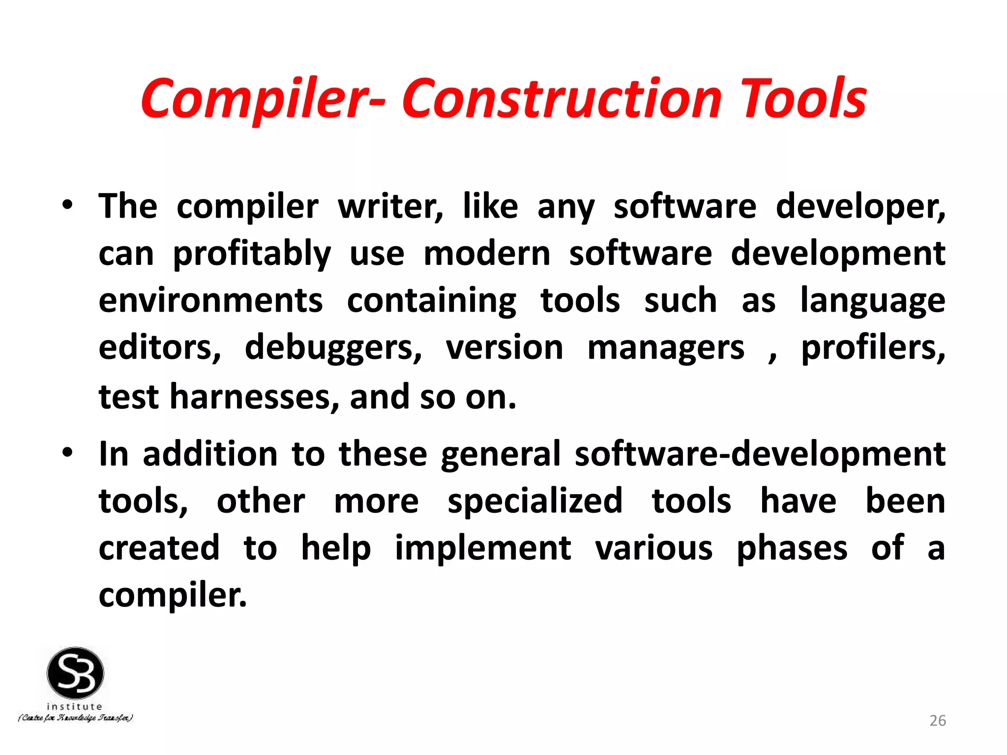 Introduction To Compiler Design Ppt