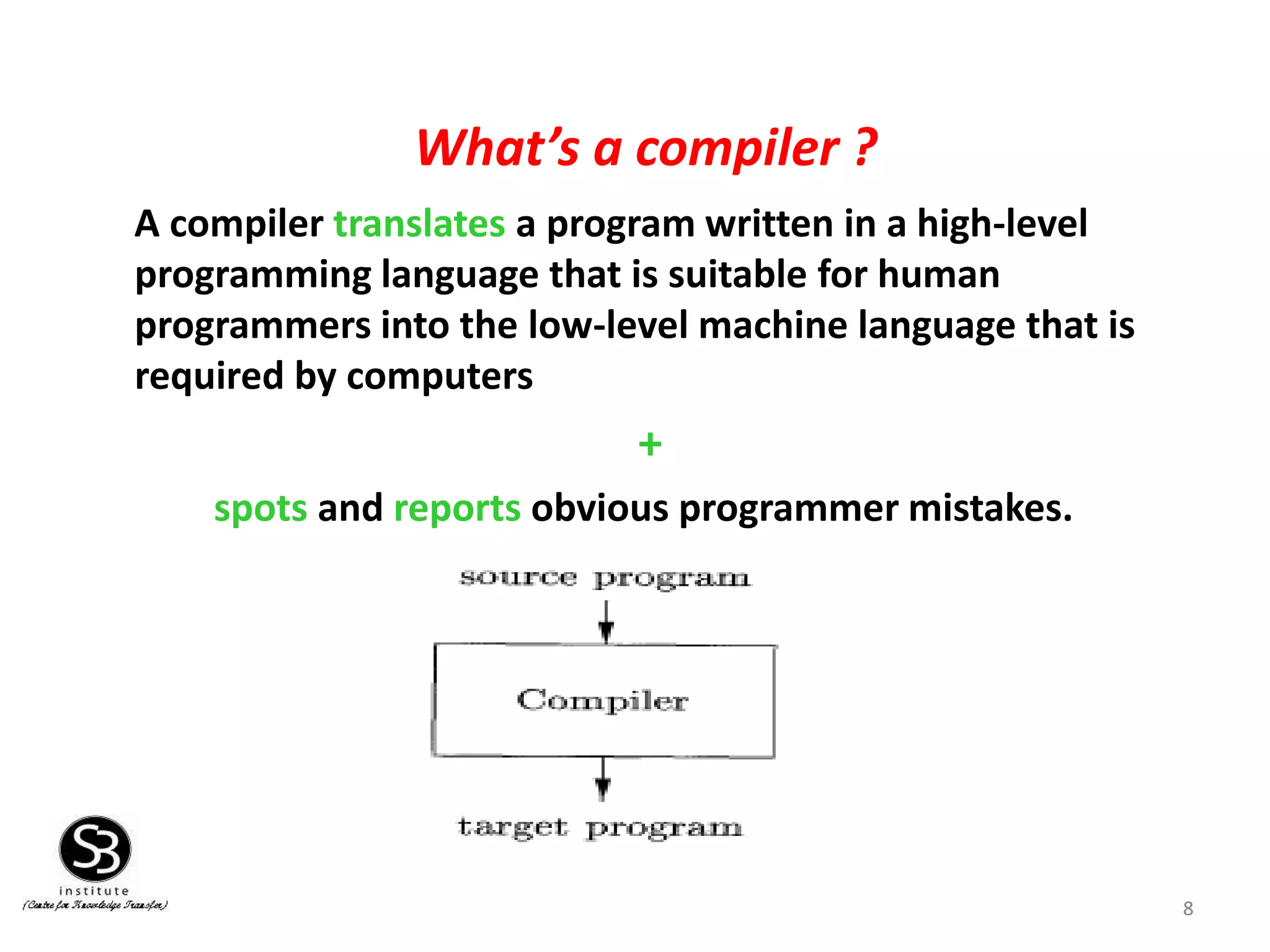 Introduction to Compiler design | PPT