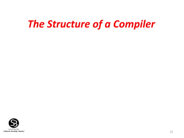 Introduction to Compiler design | PPT