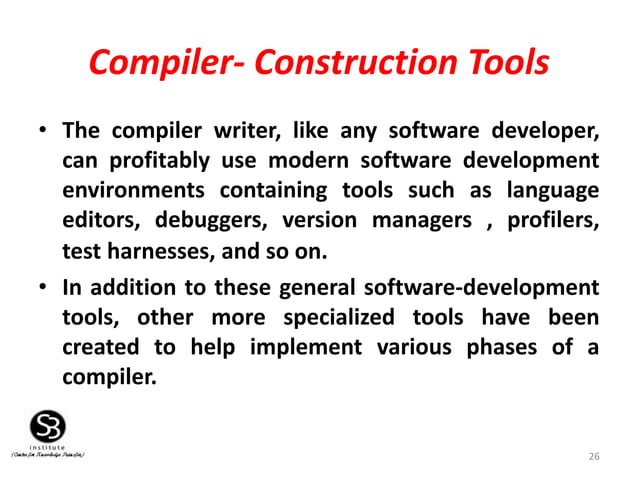 Introduction to Compiler design | PPT