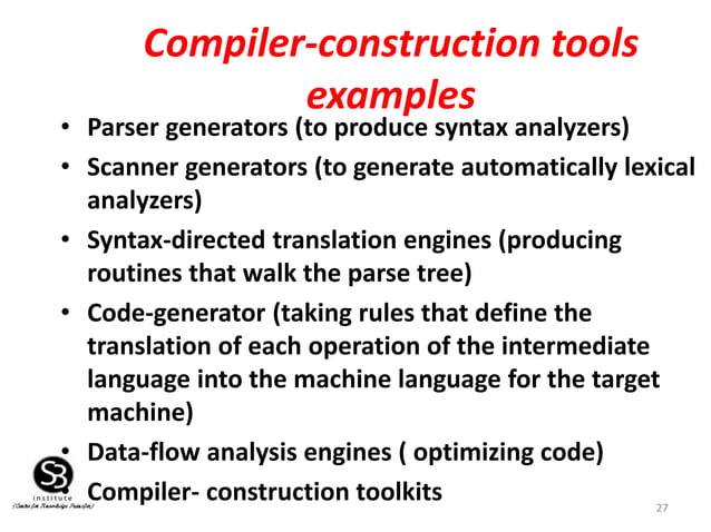 Introduction to Compiler design | PPT