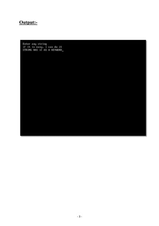 Compiler Design Lab File | PDF