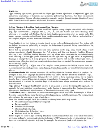 Compiler Design Notes for rgpv 6tth sem students | PPTX