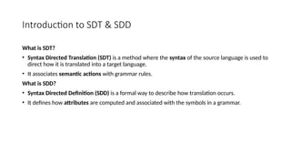 Principles of Compiler Design and Implementation | PPT
