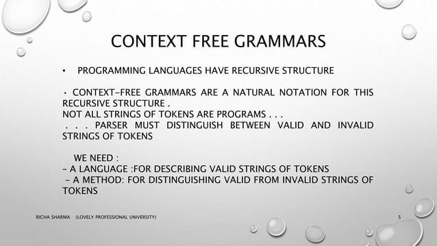 Compiler design syntax analysis | PPTX