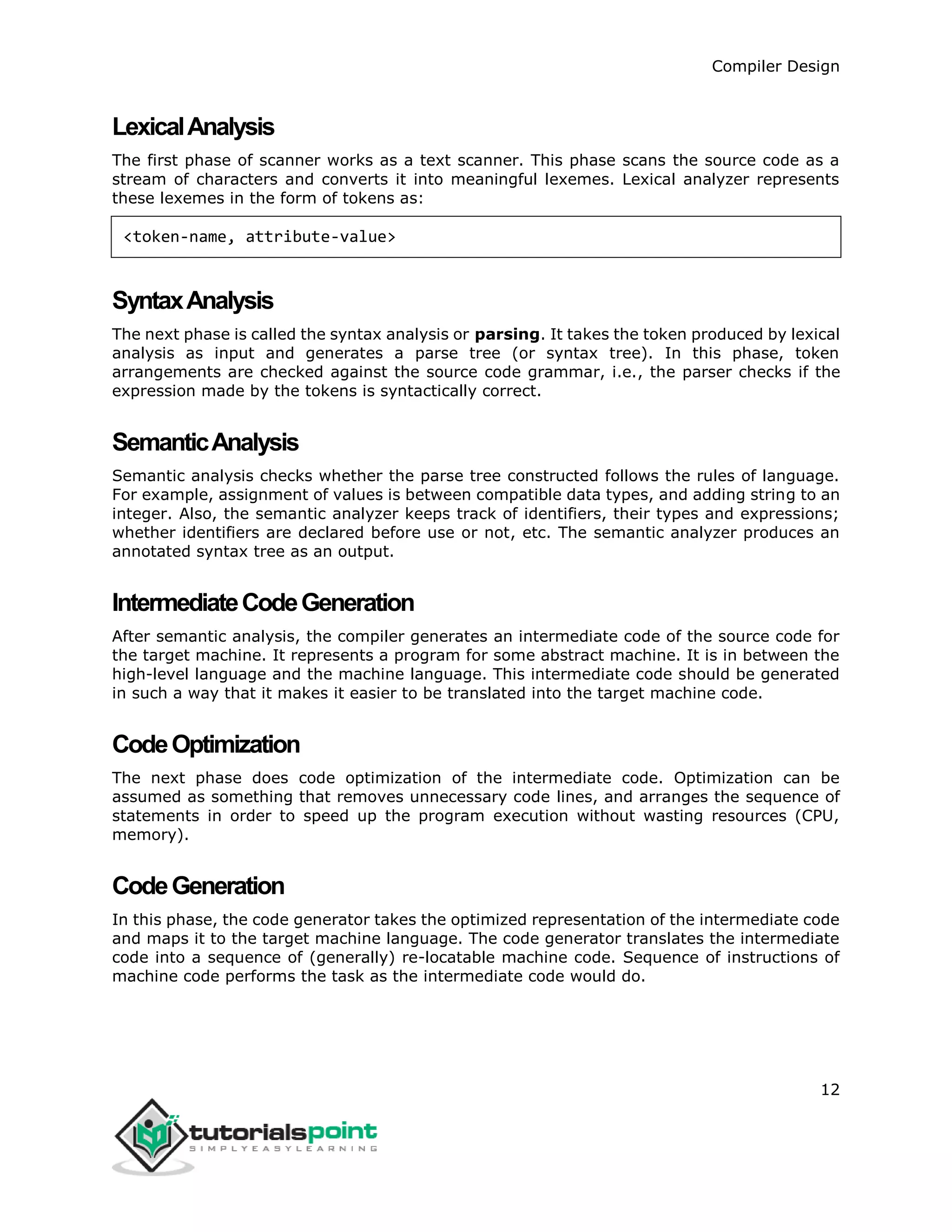 Compiler design tutorial | PDF