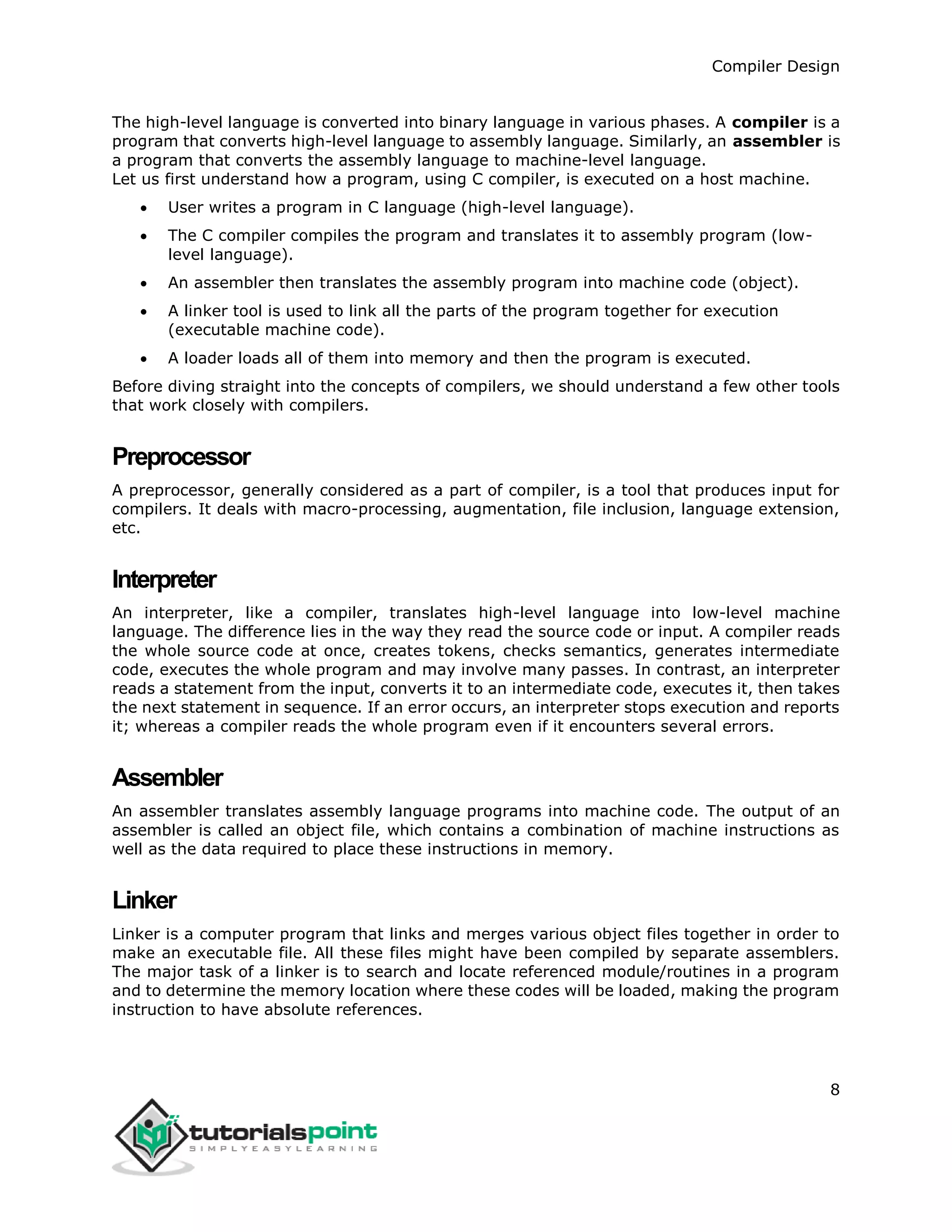 Compiler design tutorial | PDF
