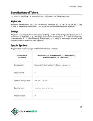 Compiler design tutorial | PDF