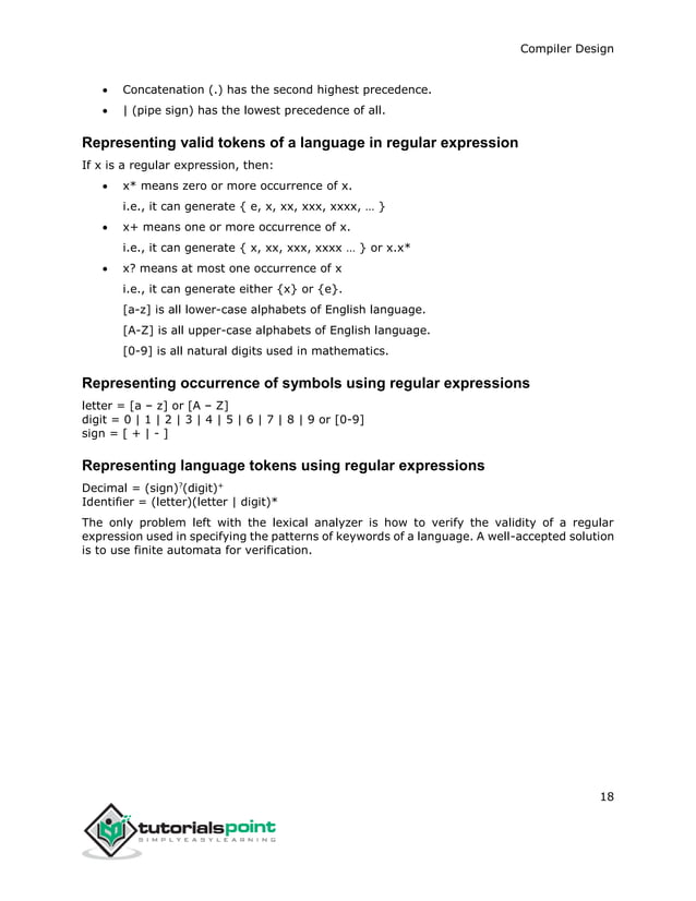 Compiler design tutorial | PDF
