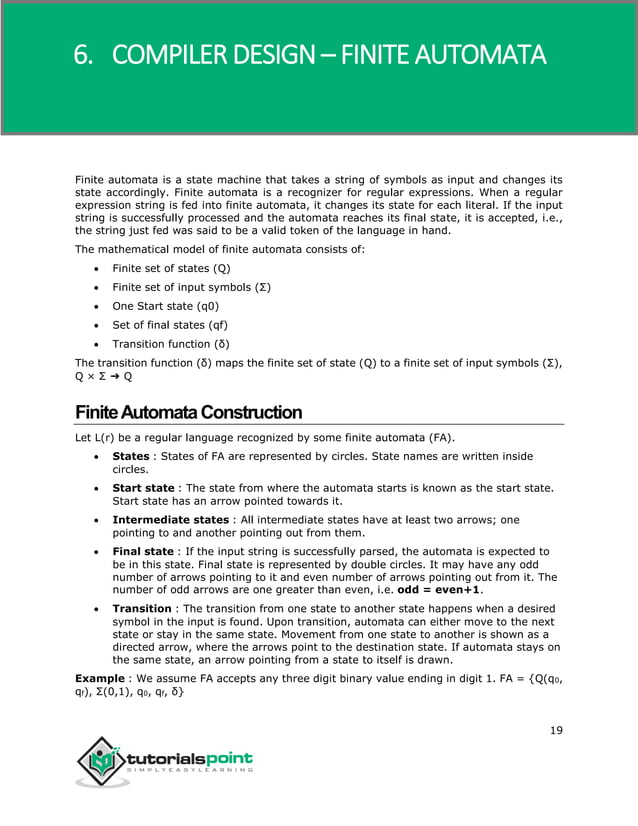 Compiler design tutorial | PDF