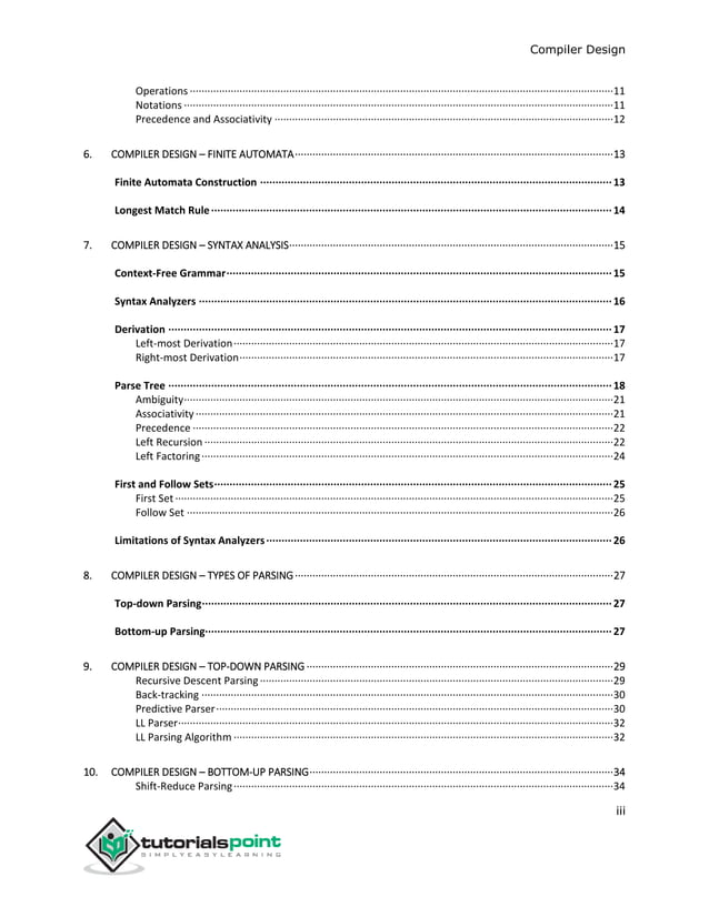 Compiler design tutorial | PDF
