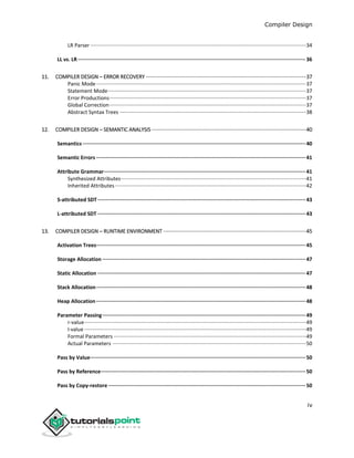 Compiler design tutorial | PDF