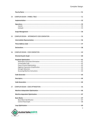 Compiler design tutorial | PDF