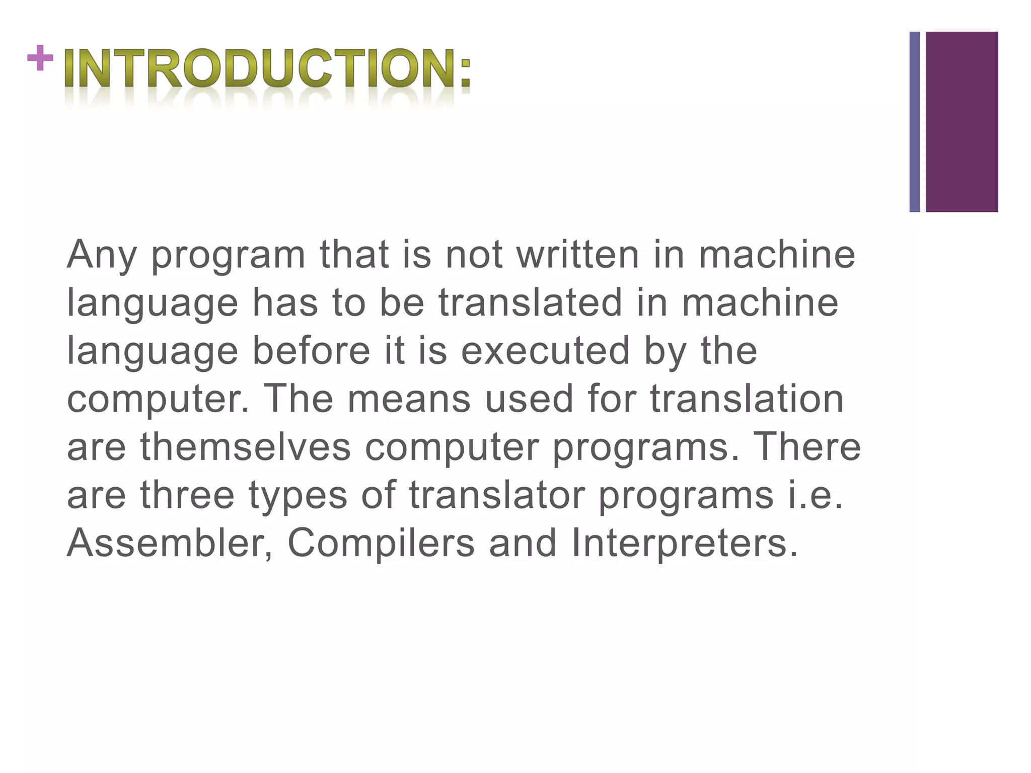 Language Translator ( Compiler) | PPTX