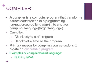 Language Translator ( Compiler) | PPTX