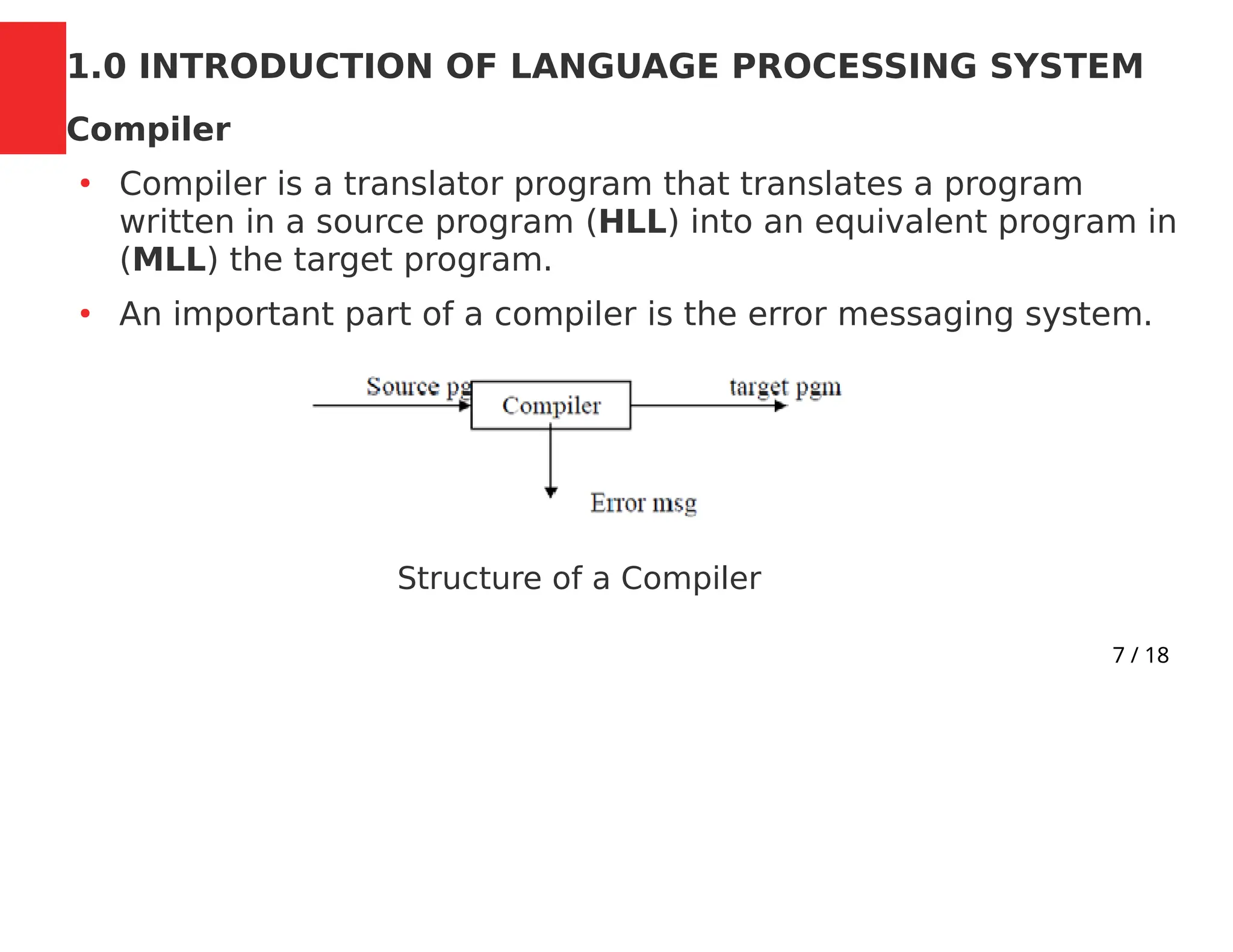 Computer Sciencecompiler Introduction Lecture Notes Ppt 5440