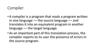 Compiler lecture 01 | PPTX