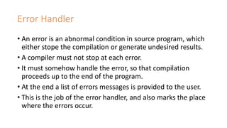 Compiler lecture 04 | PPTX