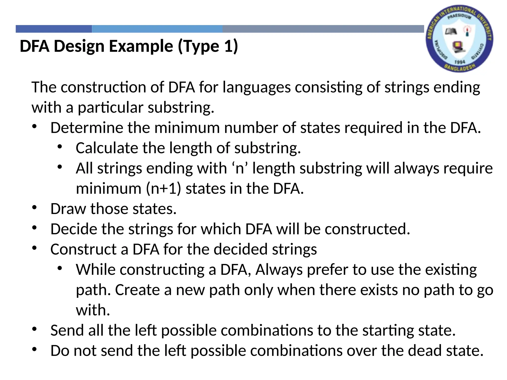 NFA to DFA Conversion Using Subset Construction Method | PPTX