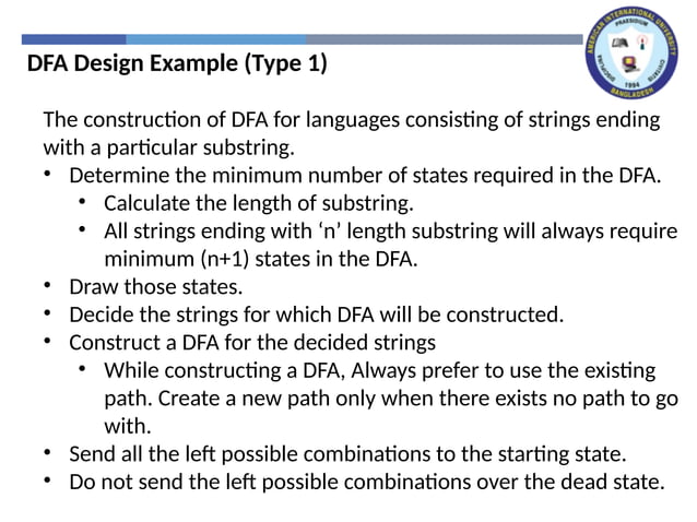 NFA to DFA Conversion Using Subset Construction Method | PPTX