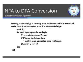 NFA to DFA Conversion Using Subset Construction Method | PPTX