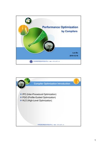 Compiler optimization | PDF