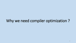 Compiler Optimization Presentation | PPTX