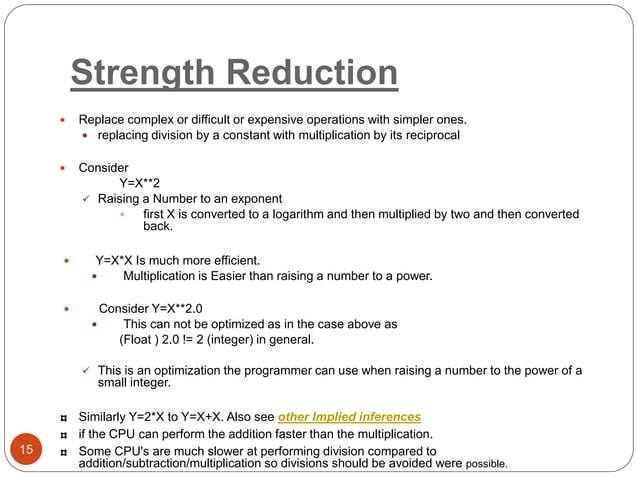 Compiler optimization techniques | PPTX