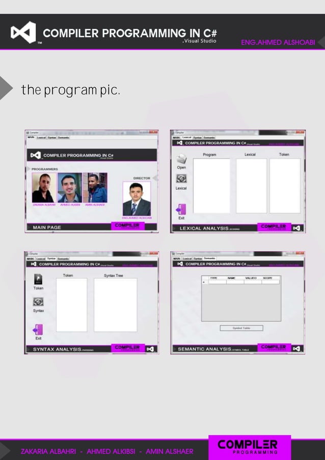 Compiler programming in c# report | PDF