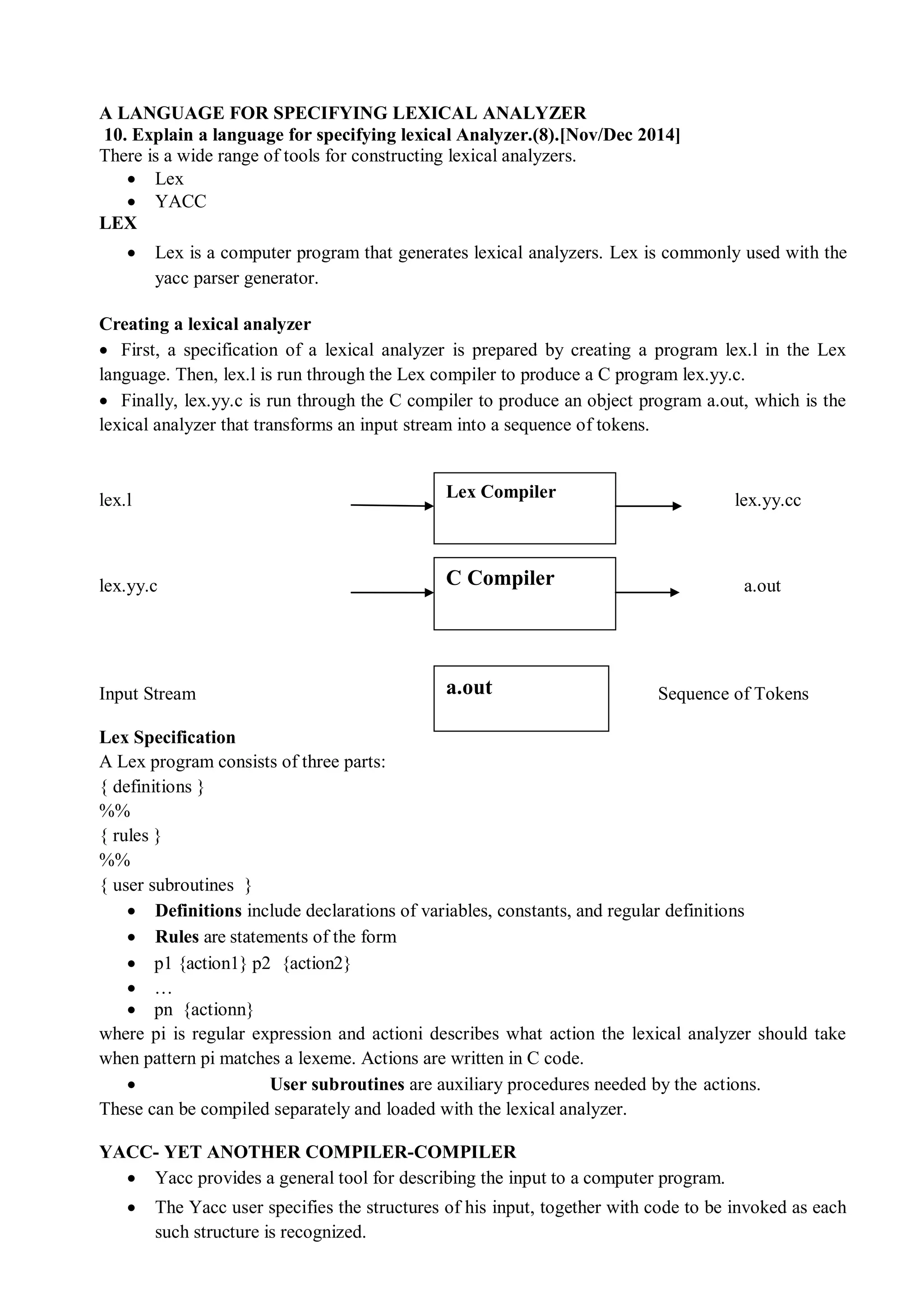 Compiler question bank | PDF | Programming Languages | Computing