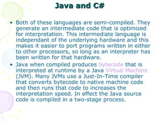 Compilers and interpreters | PPT