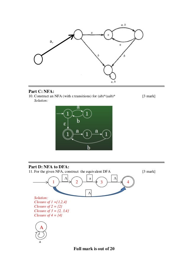 Compilers midterm spring 2013 model answer