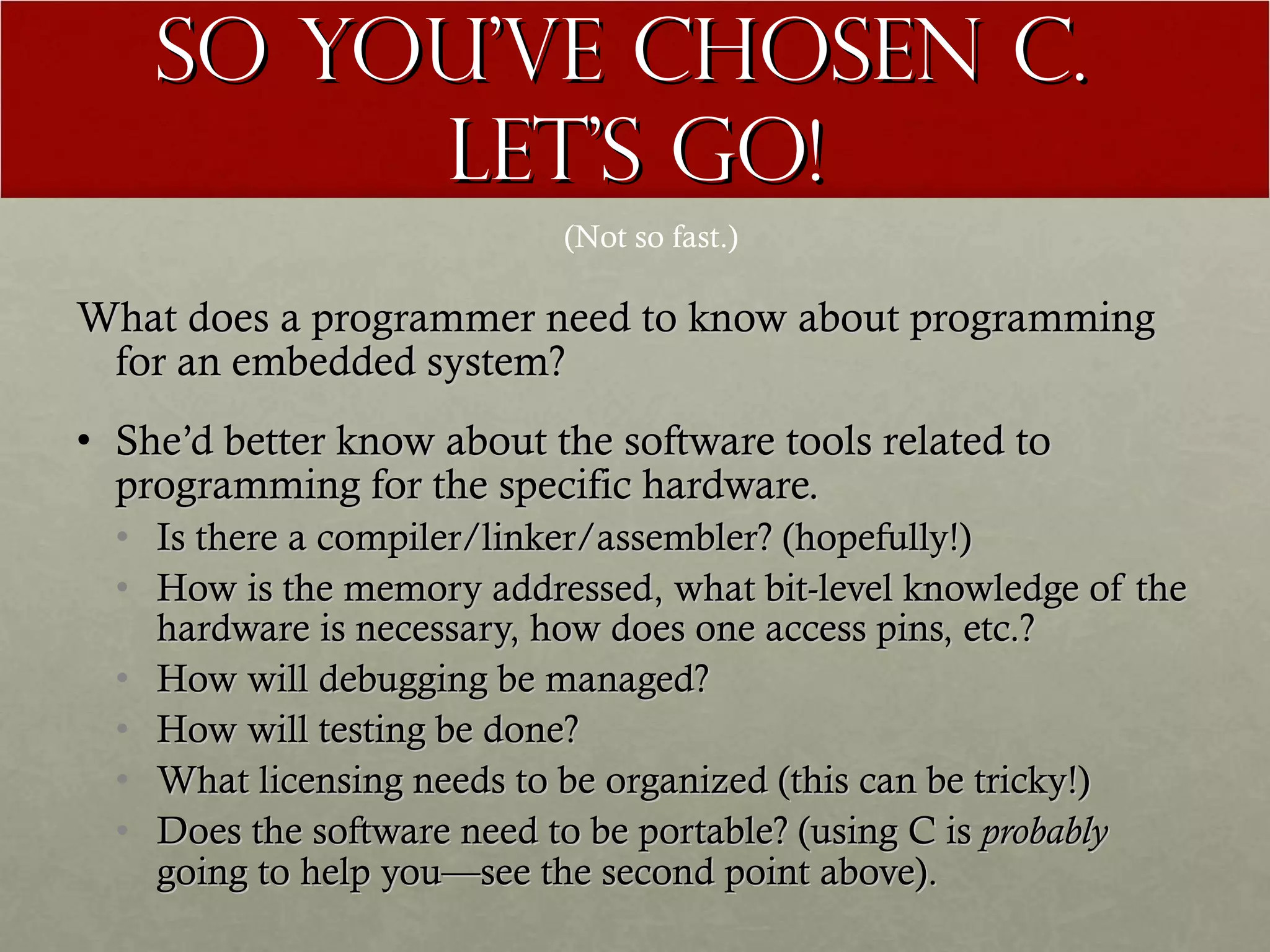 Compilers Programmingembedded Ppt