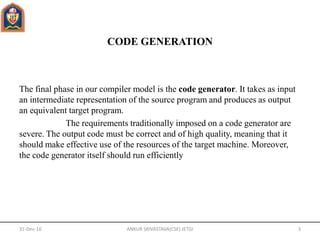 Compiler unit 4 | PDF
