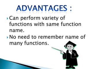 Compile time polymorphism | PPTX