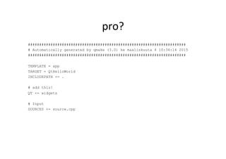 Compiling Qt Apps | PPT