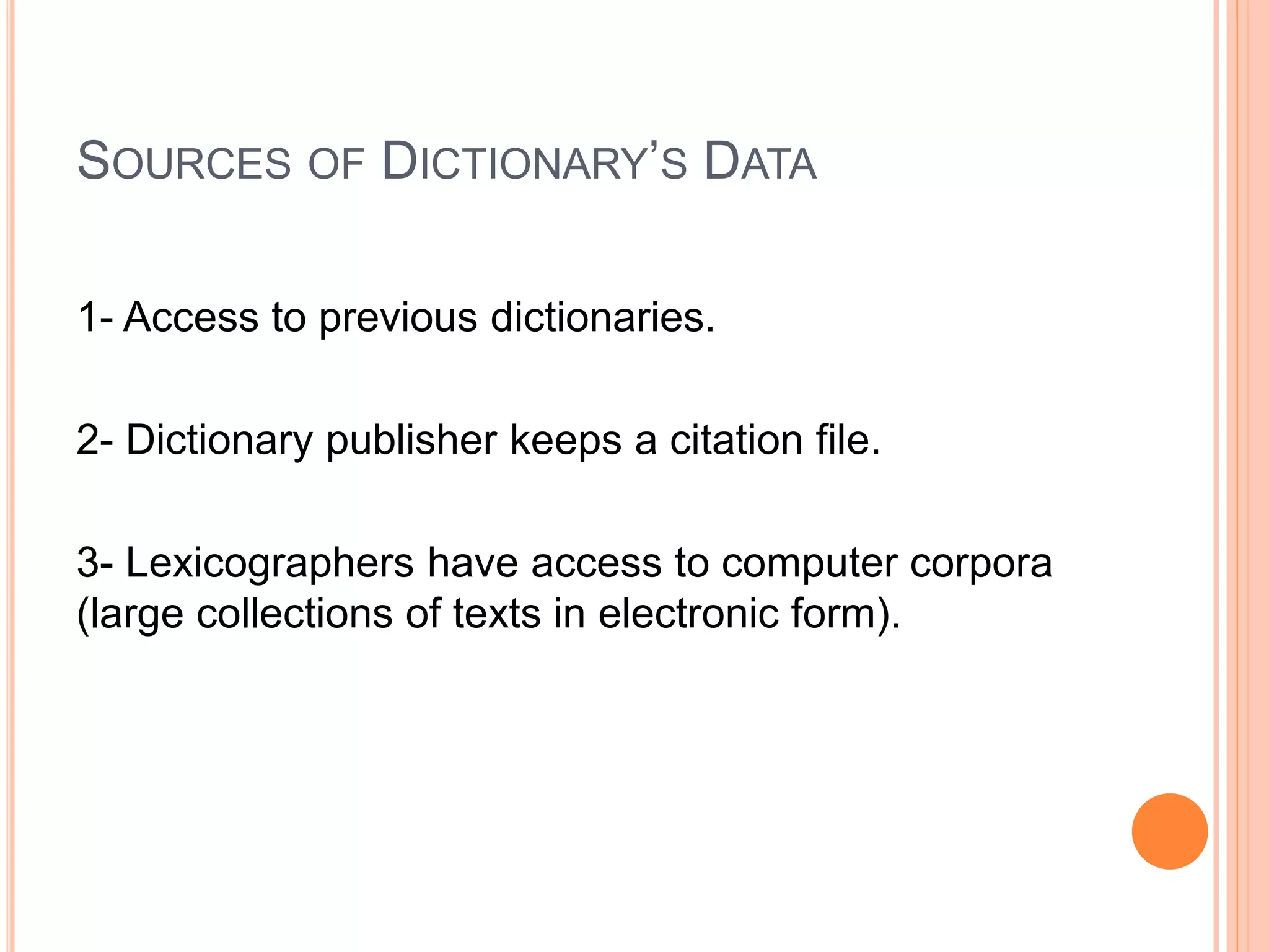 Compiling a Dictionary | PPTX