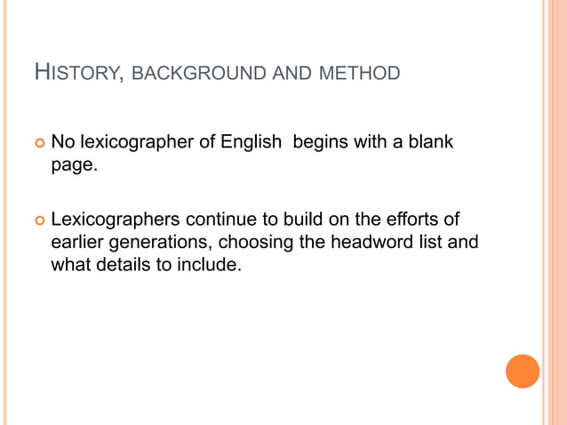 Compiling a Dictionary | PPTX