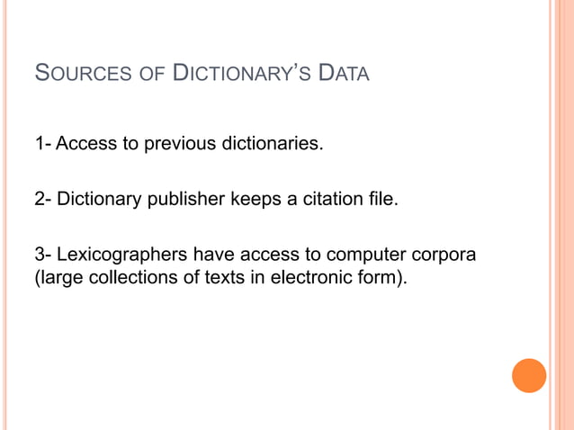 Compiling a Dictionary | PPTX
