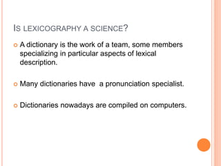 Compiling a Dictionary | PPTX
