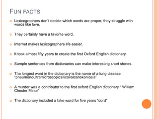 Compiling a Dictionary | PPTX