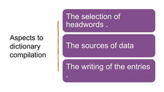 Compiling Dictionaries | PPTX