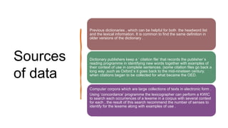 Compiling Dictionaries | PPTX