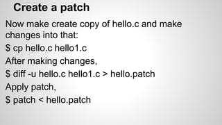 Compiling linux kernel and submit first patch | PPTX