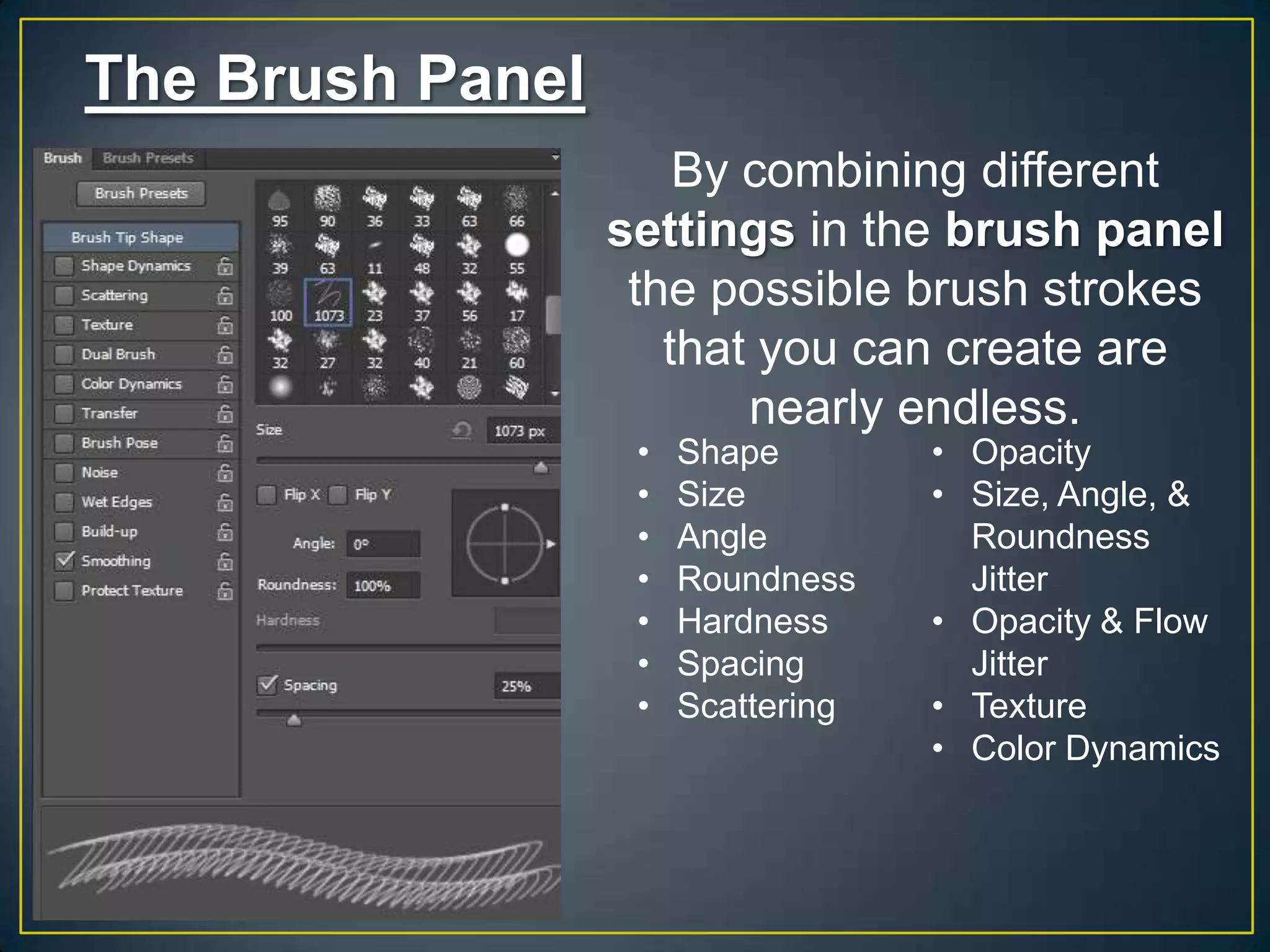 Comp illustration brushsettings_speedpainting | PPTX