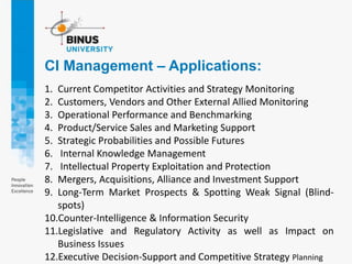 Competitive Intelligence Management | PPTX