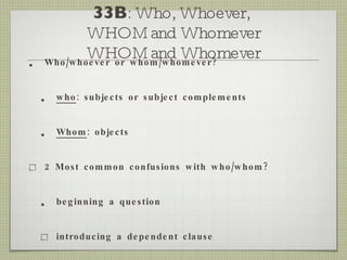 Comp I Section 33 Ppt | PPT