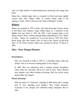 COMPITITIVE ANALYSIS OF FROOTI & IT’S COMPITITORS | DOCX