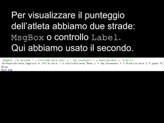Visual Basic, modulo e sottoprocedure | PPT | Computing | Technology & Computing